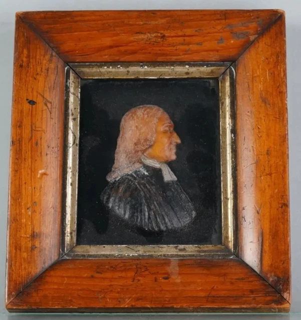 PORTRAIT PROFIL DE prêtre ecclésiastique en Cire haute époque French ...