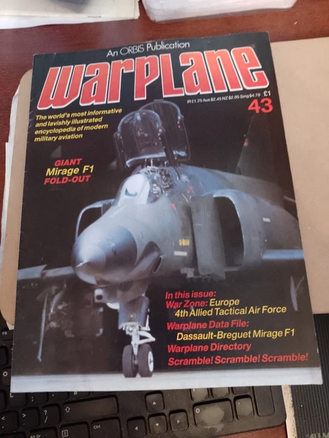 WARPLANE MAGAZINE ISSUE 43 Dassault-Breguet Mirage F1 cutaway drawing ...