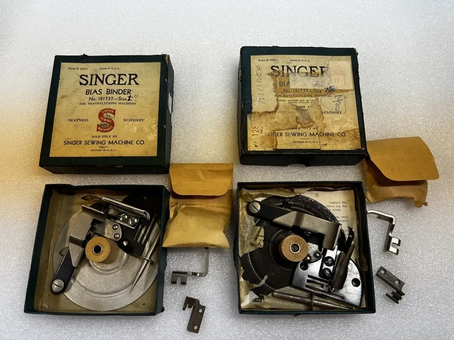 RARE VINTAGE SINGER Simanco Attachments Bias Binder 121737 Bundle £659. ...