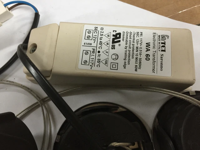 ITALIAN RANGE HOOD Parts Electronic Transformer 120V/12V WA 60 2C TCI ...