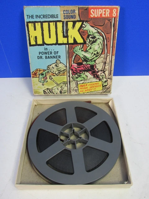 VINTAGE THE INCREDIBLE hulk SUPER 8 8mm FILM MOVIE REEL power of dr ...