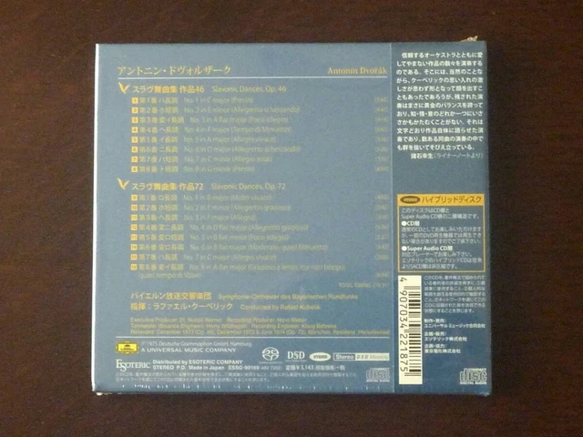 [ ESOTERIC SACD] Kubelik/Dvořák Slavic dance collection works 46 & 72 ...