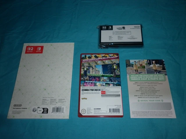 POKEMON LEGENDS Z-A Nintendo Switch 2 Game + Code + Pre Order Bonus 64 ...