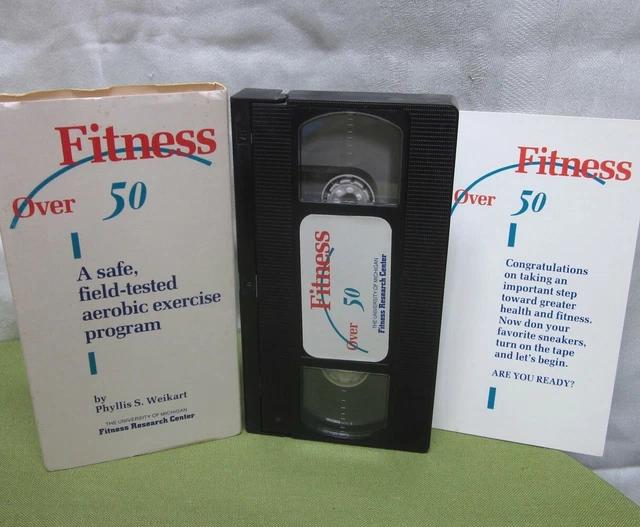 FITNESS OVER 50 aerobic exercise VHS work-out Phyllis Weikart ...
