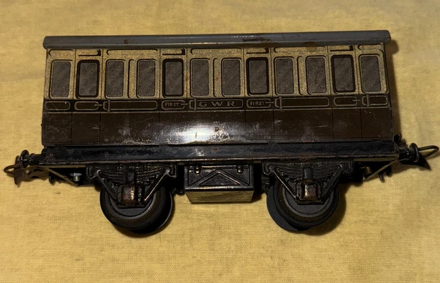 PRE-WAR HORNBY O Gauge GWR No. 1 Coach £10.00 - PicClick UK