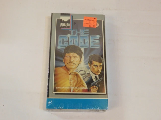 THE CODE VHS Charles Bronson Alain Delon Brigette Fosse Manhattan Video ...