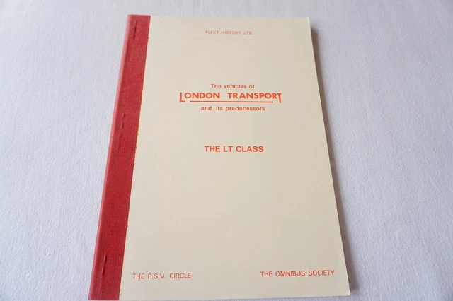 LONDON TRANSPORT LT Class Bus Fleet History PSV Circle List Book LT8 £ ...