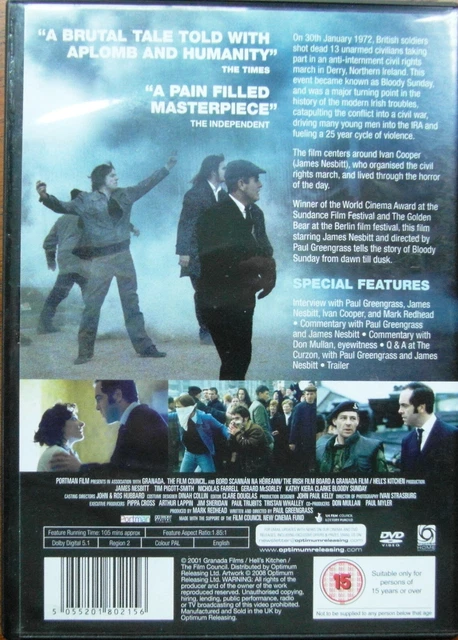 BLOODY SUNDAY DVD - James Nesbitt, Tim Piggott-Smith EUR 4,01 - PicClick IT