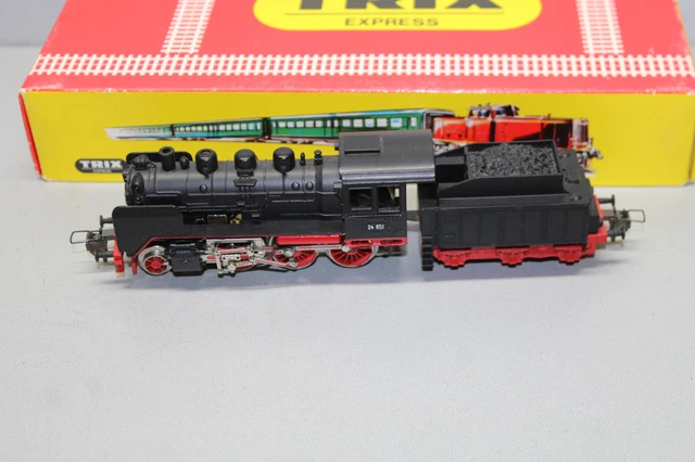TRIX EXPRESS 2202 Locomotiva a Vapore Serie Br 24 058 DB Scala H0 Conf ...