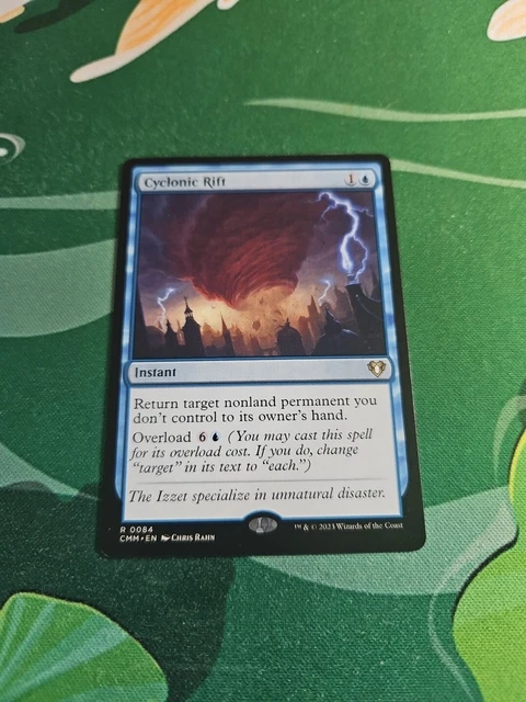 MTG MAGIC THE Gathering Cyclonic Rift (84/1173) Commander Masters LP ...
