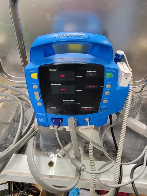 GE DINAMAP PROCARE DPC 400N Vital Signs Monitor NIBP SpO2 Temp and ...