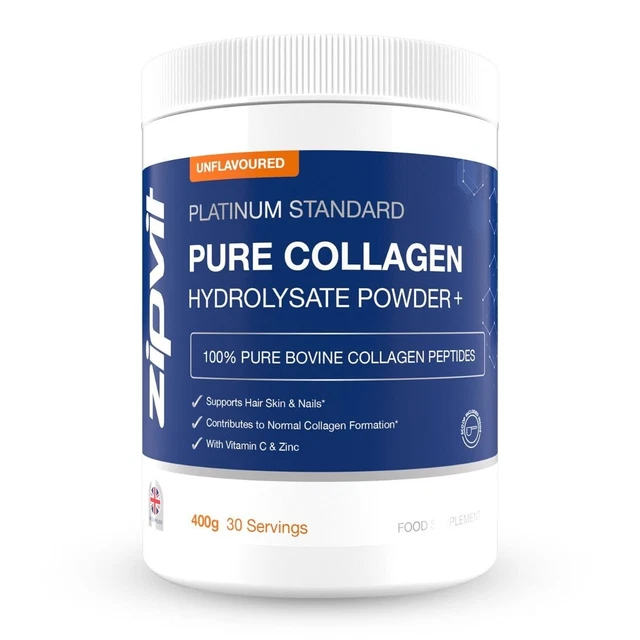 PURE COLLAGEN HYDROLYSATE Powder with Vitamin C. 30 servings. Hair ...