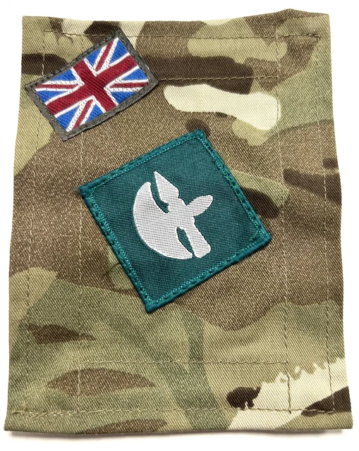 BRITISH MILITARY ISSUE 102nd Logistics Brigade MTP Camo Blanking Flash ...