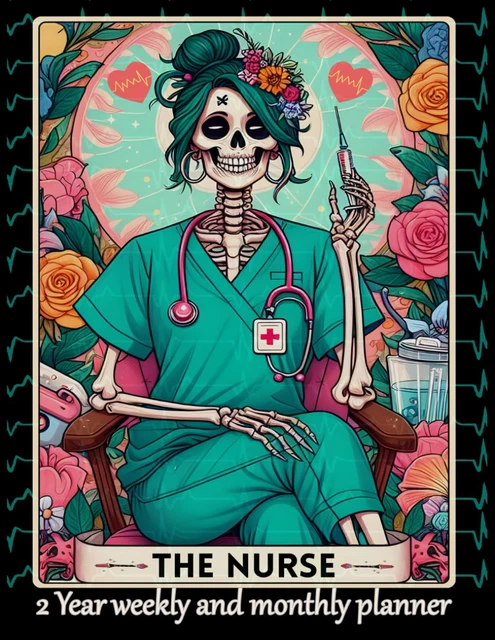 THE NURSE: 2 Year 2026-2027 Weekly and Monthly Planner// Spooky Nurse ...