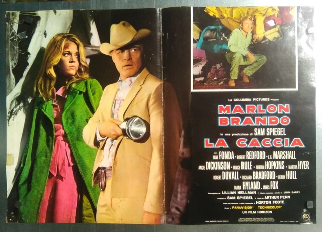 FOTOBUSTA LA CACCIA The Chase Marlon Brando Robert Redford Jane Fonda ...