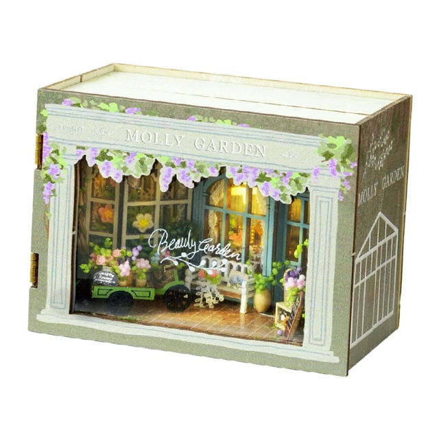 MAISON DE POUPÉE Miniature en bois, modèle de construction, modèle artisanal, EUR 31,69 ...