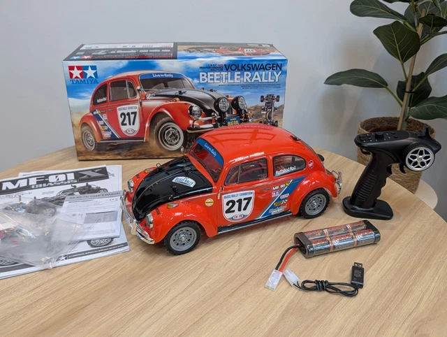 TAMIYA 58650 MF-01X 1/10 RC VW Beetle Rally 4WD RTR Freshly Built £160. ...