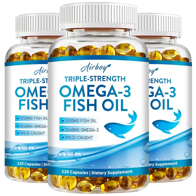 OMEGA 3 FISH Oil - Wild Alaska Pollock 3x Strength EPA & DHA Highest ...