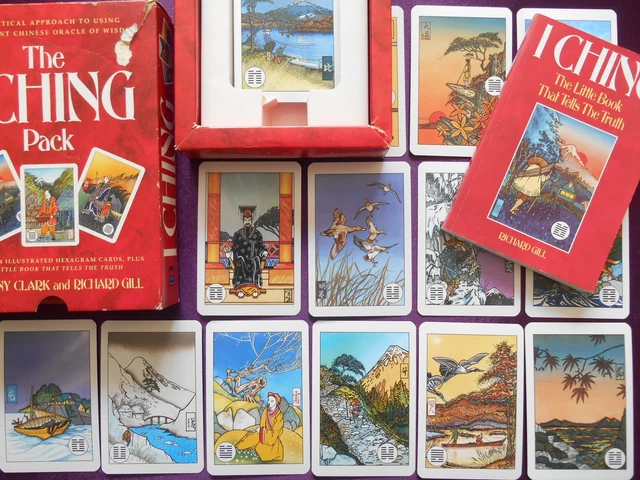VINTAGE I CHING Deck Book Set Non TAROT CARDS Tao Mind Body Spirit ...