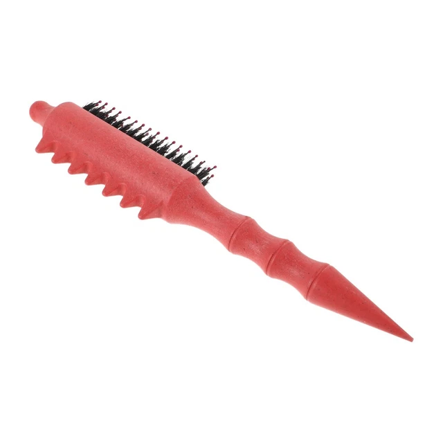 HAIR CURLING COMB Scalp Massage Tool Rat Tail Fine Nylon Airbag Brush ...