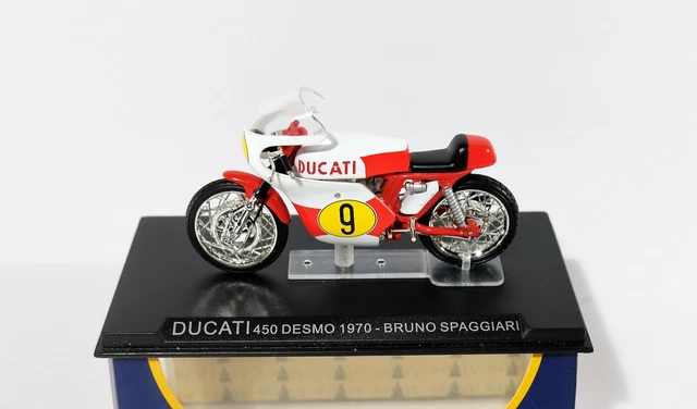 1/24 ALTAYA DUCATI 450 Desmo 1970 Bruno Spaggiari Diecast Motor Bike ...