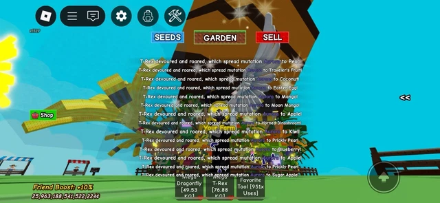 GROW A GARDEN | Titanic Mega Queen Bee 86.40 Kg | Age 100 | 1 Min ...