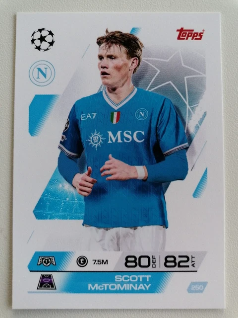 TOPPS MATCH ATTAX Champions League 2025-26 Nr. 250 Scott McTominay SSC ...