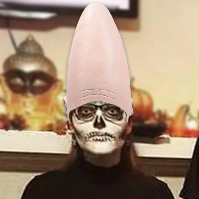 ALIEN CONE BALD Head Cover Realistic Dress up Headwear Cosplay ...