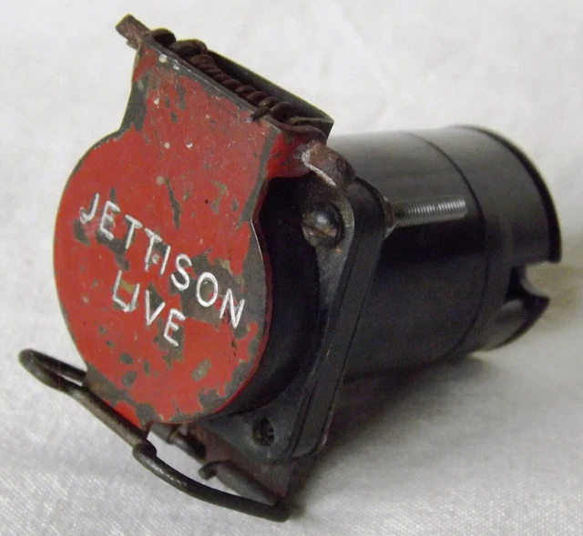 RAF PUSH BUTTON with Cover marked "Jettison Live" £75.00 - PicClick UK