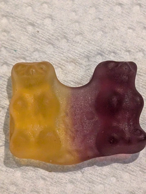 COJOINED HARIBO GUMMY Bears Rare colour combo purple and yellow £822.70 ...
