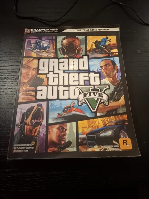 GRAND THEFT AUTO V Five Official Guide Strategy Book Brady Games GTA ...