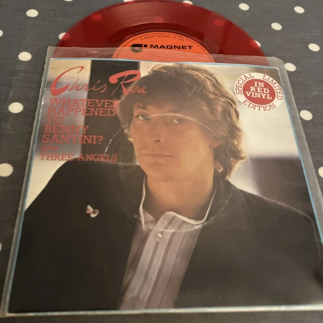 CHRIS REA WHATEVER Happened To Benny Santini - Rare Red Vinyl single ...