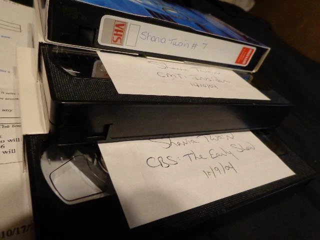 SHANIA TWAIN *VHS Tapes/1993-96 U.S. TV Appearances+Early Show & CMT ...