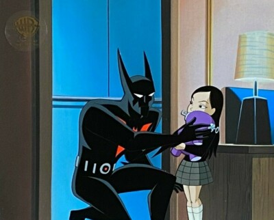 BRUCE TIMM RARE TAMARA & BATMAN BEYOND cel Mind Games BTAS WB COA £437. ...