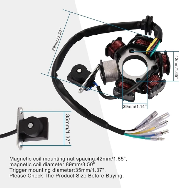 GOOFIT 6-COIL MAGNETO statore accensione Generatore sostituzione per ...