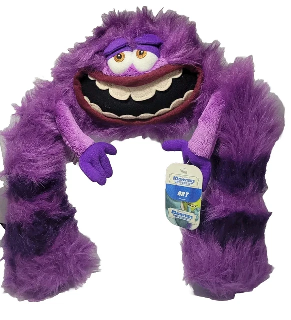 MONSTERS UNIVERSITY ART Monster Disney Pixar Plush Cuddly Soft Toy ...