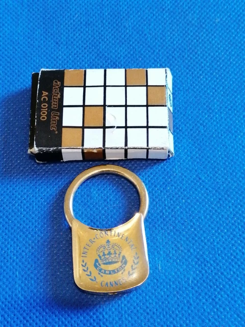 PORTE CLÉ PUBLICITAIRE : Clef Keychain hôtel CARLTON Cannes NEUF EUR 40 ...