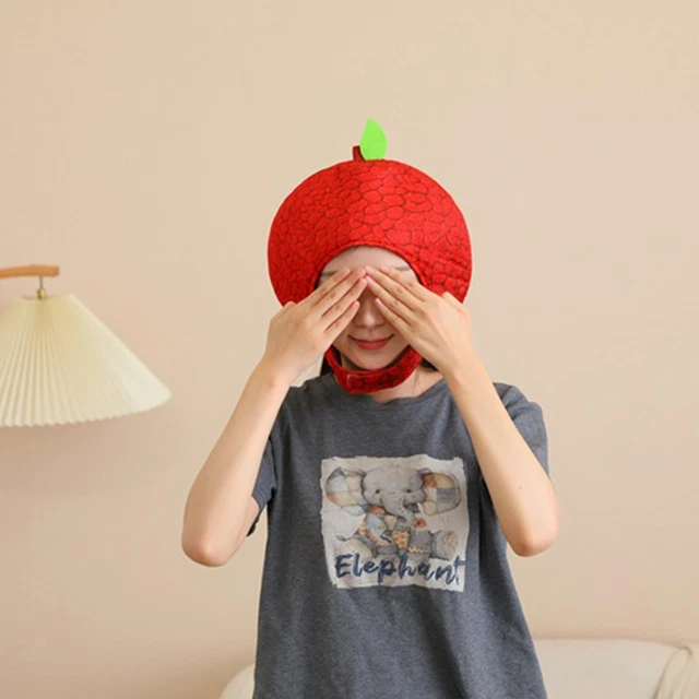 FRUIT LIZHI HAT Novelty Warm Cover Men Women Festival Stage Performance ...