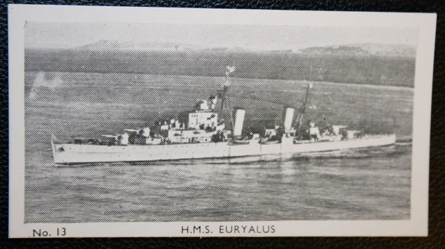 HMS EURYALUS Royal Navy Dido Class Cruiser Vintage 1955 Photo Card HD25M £3.99 - PicClick UK