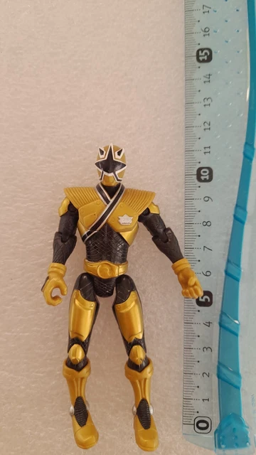 FIGURINE ARTICULÉE POWER Rangers Samurai Gold Ranger Mega Mode EUR 8,99 ...