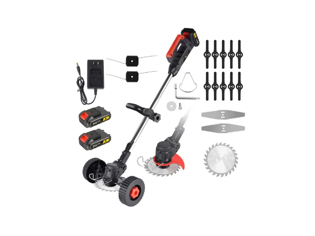 DÉBROUSSAILLEUSE SANS FIL 2 Batteries 24V Coupe Bordure Électrique Outils Jardin EUR 69,95 ...