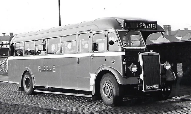 BUS PHOTO: CRN983 Ribble MS (233). 1950 Leyland Tiger PS2/5 ...