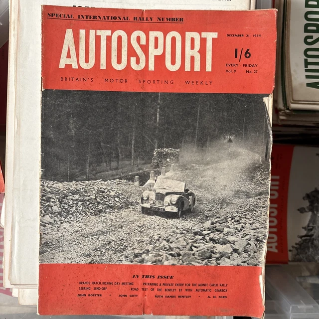 AUTOSPORT 31 DECEMBER 1954 international rally review test Bentley B7 ...