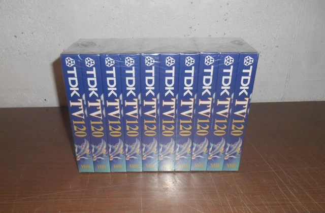 LOT PACK DE 10 Casette Vhs Tdk Tv 120 Neuf EUR 5,90 - PicClick FR