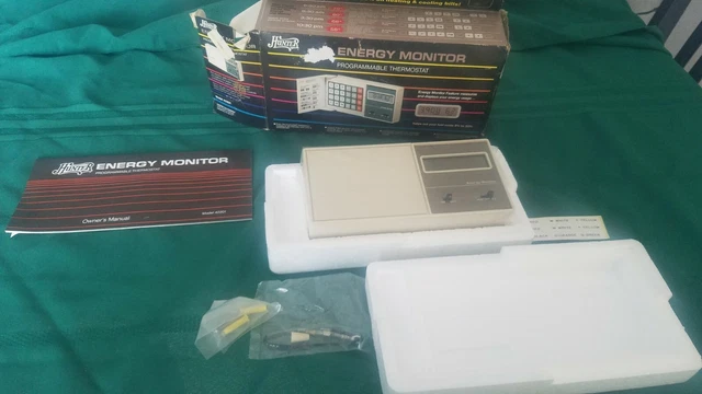 NEW OLD STOCK Hunter Model 42201 Energy Monitor Programmable Thermostat ...