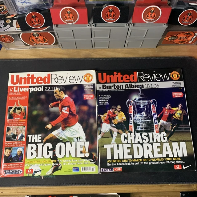 MANCHESTER UNITED REVIEW Programme Bundle Of 25 - 2006/07 Season ...