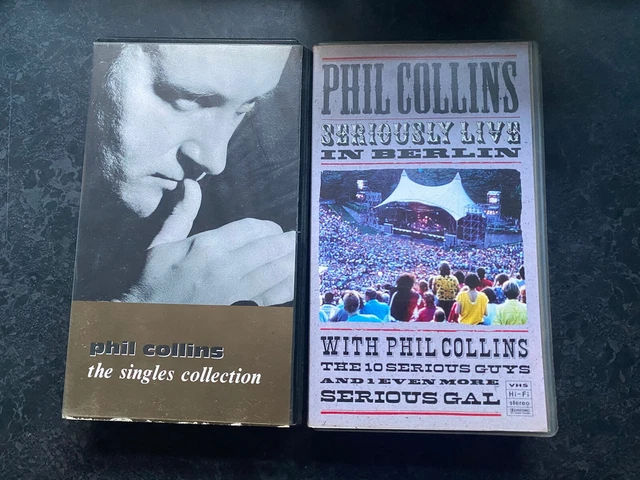 PHIL COLLINS VHS x 2 -the singles collection - seriously live in Berlin £7.00 - PicClick UK