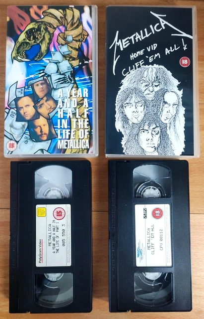 HEAVY METAL VHS Bundle Metallica Cliff em All Year and a Half £5.99 ...
