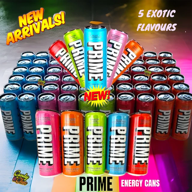 PRIME HYDRATION DRINK by Logan Paul & KSI ALL FLAVOURS USA ENERGY CAN ...