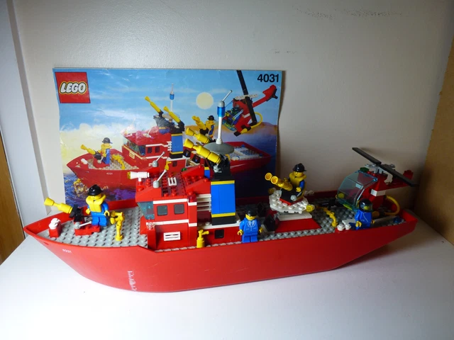 LEGO VINTAGE CLASSIC Town Fire Rescue Boat (4031) with original ...